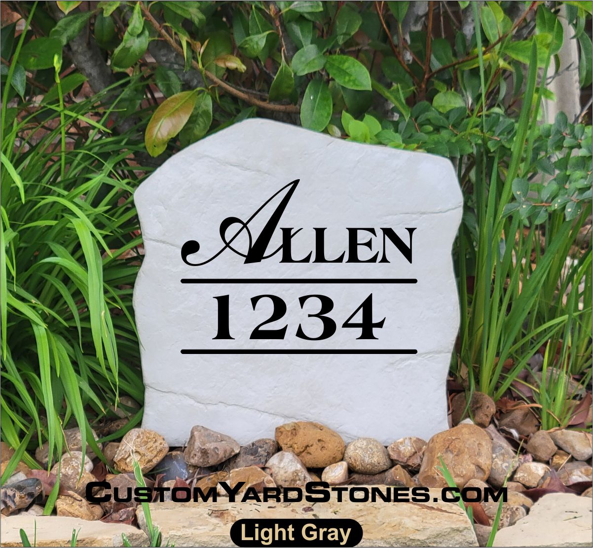 Custom yard stones engraved with personalized text – Custom Yard Stones