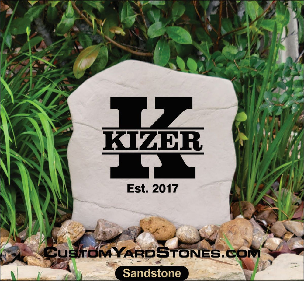 Custom yard stones engraved with personalized text – Custom Yard Stones