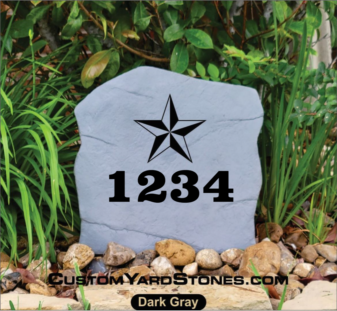 Address Stone - Option 4 – Custom Yard Stones