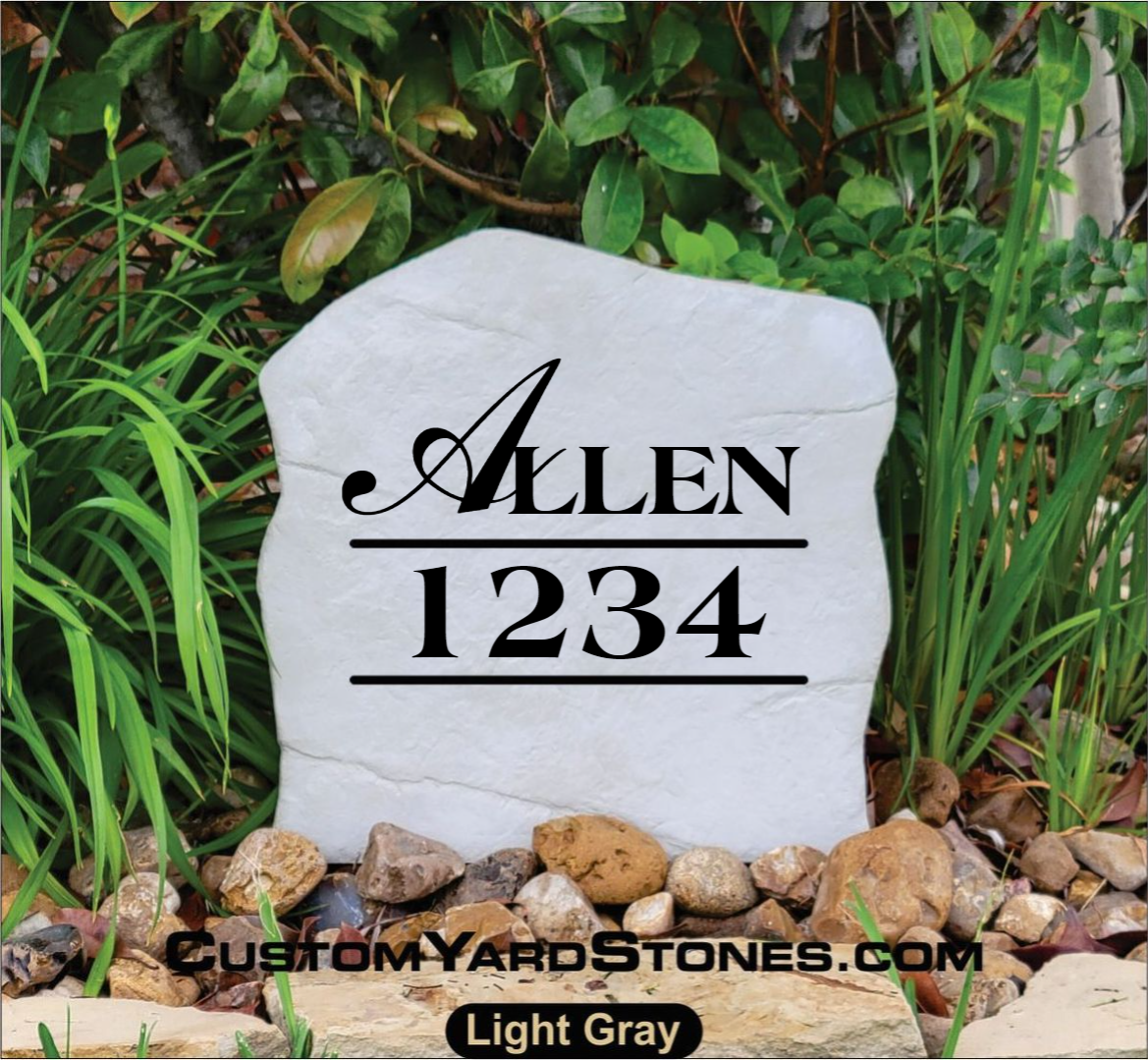 Address Stone - Option 1 – Custom Yard Stones